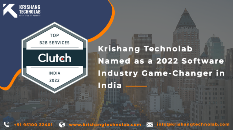Krishang Technolab Named as a 2022 Best Software Industry
