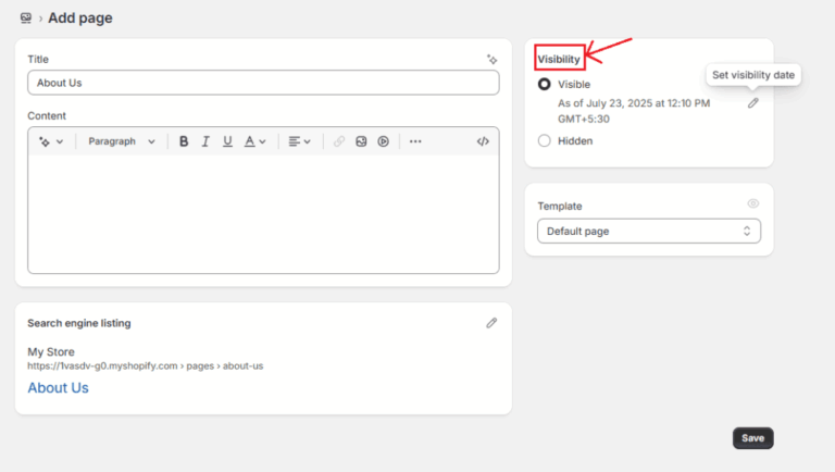 How to Add Pages in Shopify : Step-by-Step Guide